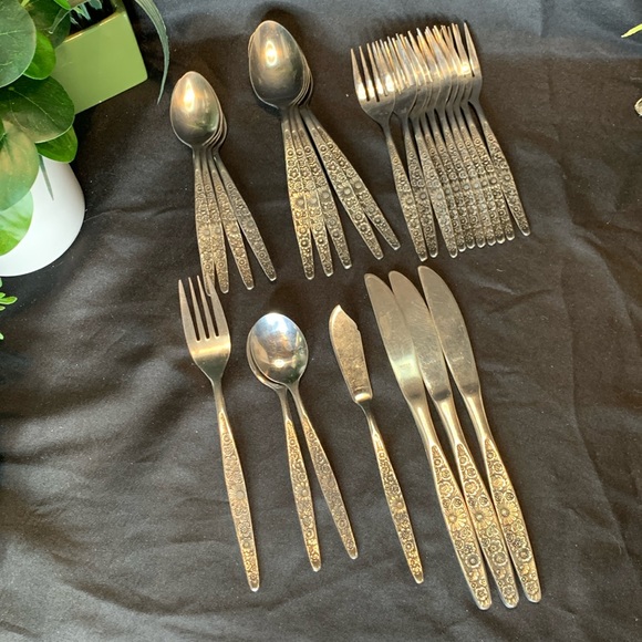 interpur | Dining | Vintage Interpur Jardinera Floral Style Stainless ...